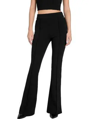 Guess Evelina Flare Leg Stretch Trousers - Black