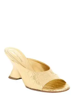 Dries Van Noten Wedge Slide Sandal - 954 Gold