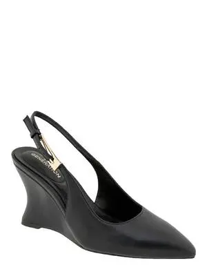 Bcbgmaxazria Xyla Slingback Pointed Toe Wedge Pump - Black