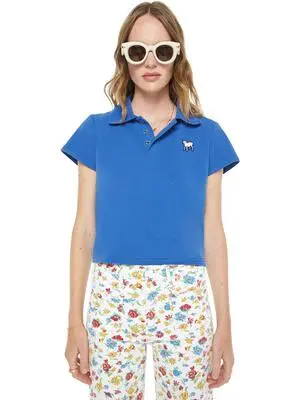 MOTHER The Lil Match Polo Shirt - Blue