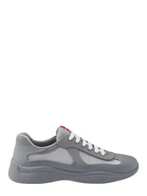 Prada America's Cup Soft Rubber Sneakers - Steel Gray