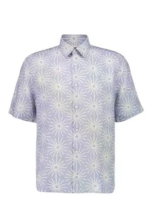 Frescobol Carioca Castro Linen Shirt - Blue