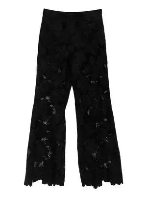 SANDRO Floral Lace Trousers