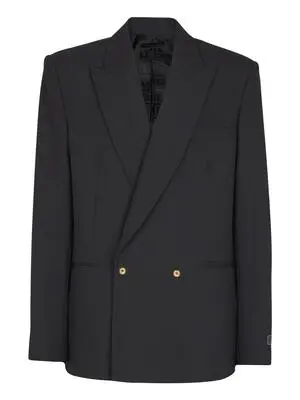Balmain Wool 2-buttons Blazer - Black