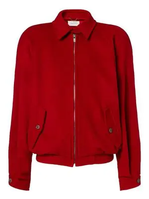 Magda Butrym Wool Bomber Jacket - Red