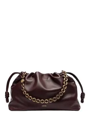 Loewe Flamenco Large Shoulder Bag - Burgundy