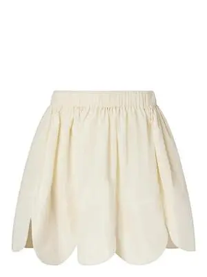 Simone Rocha Poplin Miniskirt - White