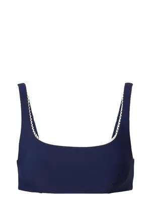 The Upside Maison Scalloped Sports Bra - Blue
