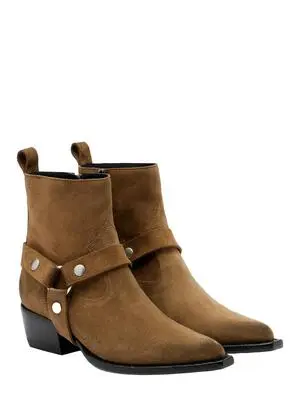 GOLDEN GOOSE Debbie Low Suede Ankle Boots - Brown