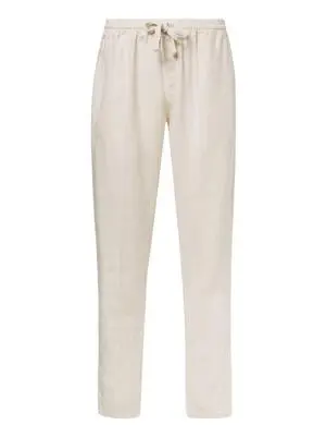 Fedeli Bonifacio Linen Tapered Trousers - Beige