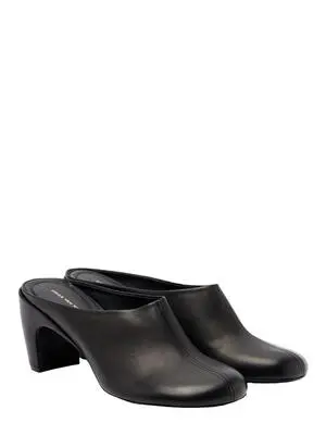 Dries Van Noten 65 Leather Mules - Black