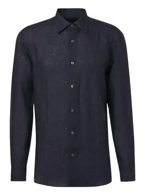 Brioni Linen Shirt - Blue