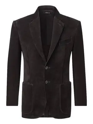 TOM FORD Suede Blazer - Black