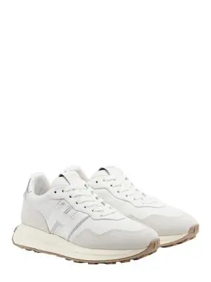 Hogan H641 Leather And Suede Sneakers - White