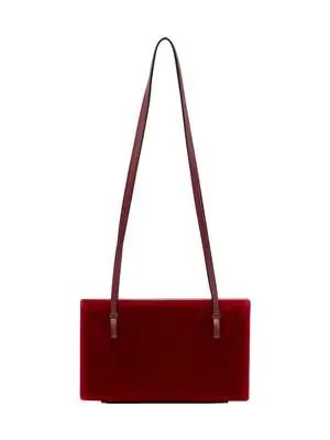 TOTEME Cocktail Velvet Shoulder Bag - Red