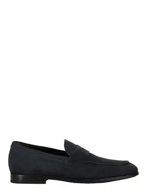 TOD'S Suede Almond Toe Loafers - Blue
