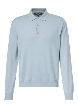 Loro Piana Cashmere Polo Sweater - Blue