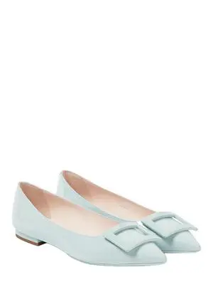 ROGER VIVIER Roger Vivier Gommettine Ballet Flats Blue