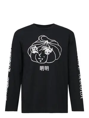 Simone Rocha Dim Sum Cotton Jersey T-shirt - Black
