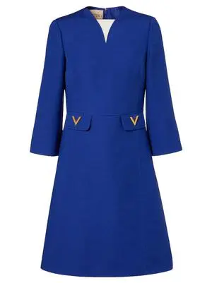 Valentino Garavani Crepe Couture Mini Dress - Blue