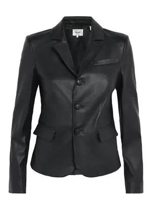 FRAME Leather Blazer - Black