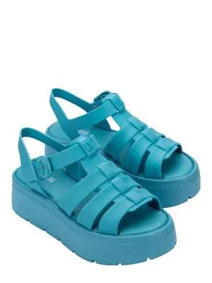 Melissa Platform Slingback Fisherman Sandals - Blue