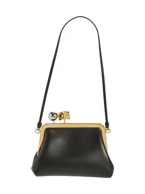 Jacquemus Le Berlingot Leather Frame Handbag - Black 990