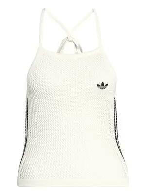 Adidas Crochet Halter Top - White