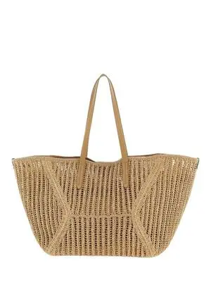 Brunello Cucinelli Raffia Tote Bag - Brown