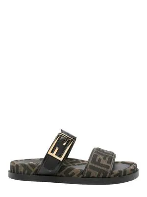 Fendi Feel Sandals - Brown