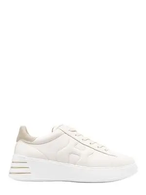 Hogan Rebel Leather Sneakers Beige