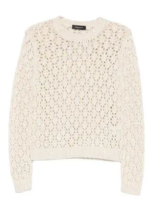 FABIANA FILIPPI Crewneck Open-Knit Sweater