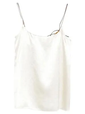 ALYSI Satin Top - White