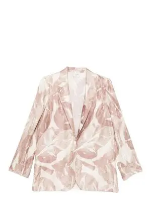 ALYSI Printed Single-breasted Jacket - Pink