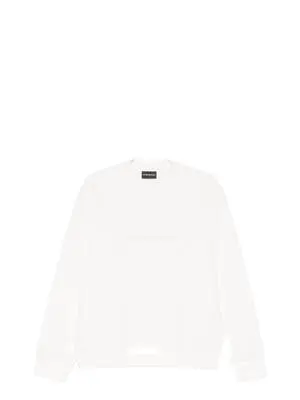 Emporio Armani Logo Cotton Sweatshirt - White