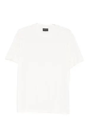 Emporio Armani Modal And Silk Blend T-shirt - White