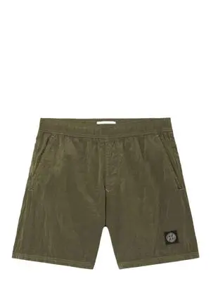 Stone Island Bermuda Shorts With Logo - Green