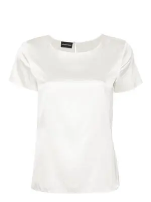 Emporio Armani Silk Top - White
