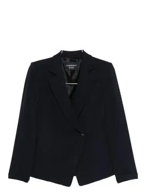 Emporio Armani Double-breasted Blazer Jacket - Blue