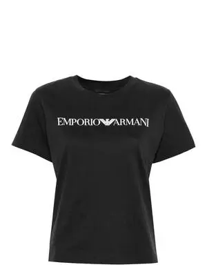 Emporio Armani Logo Cotton T-shirt - Blue