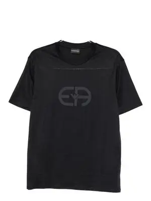 Emporio Armani Emporio Armani Logo Cotton T-Shirt Blue