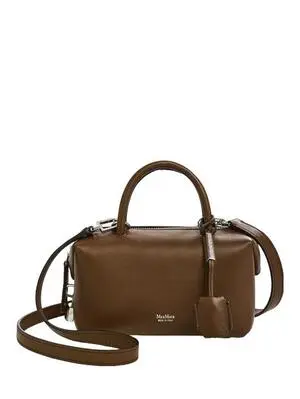 Max Mara Bowler Leather Bag - Dark Brown
