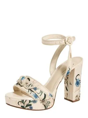 ALEXANDRE BIRMAN Raffia Platform Sandals - Laguna Off/off