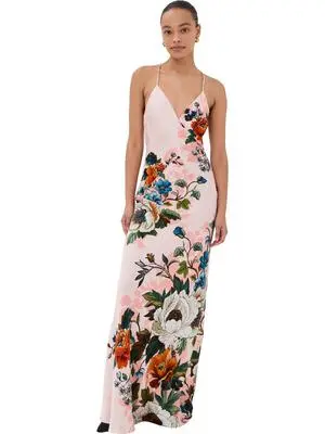Borgo De Nor Floral Print Maxi Dress - Magical Blossom Pink