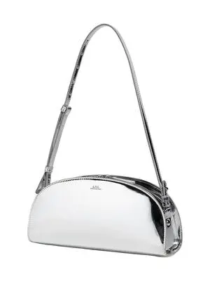 A.p.c. Sac Demi Lune Shoulder Bag - Rab Silver