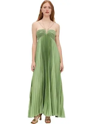 AMUR River Pleated Gown - Rainleaf