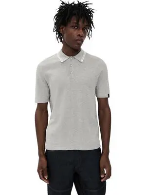 Rag & Bone Harvey Tipped Polo - Hthrg