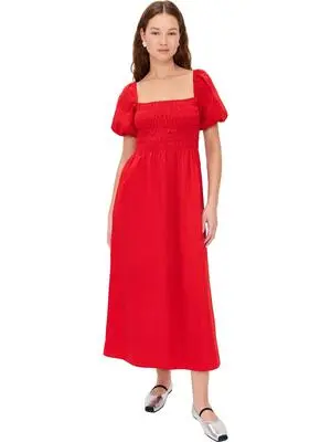 Hill House Home The Julia Dress - Carmine/red