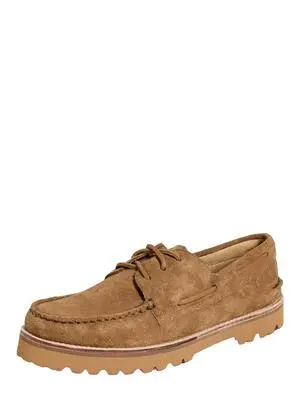 Sperry Ao 3-eye Lug Suede Boat Shoe - Tan/bronze