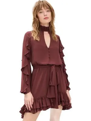 Alexis Giovanna Mini Dress - Burnt Sienna